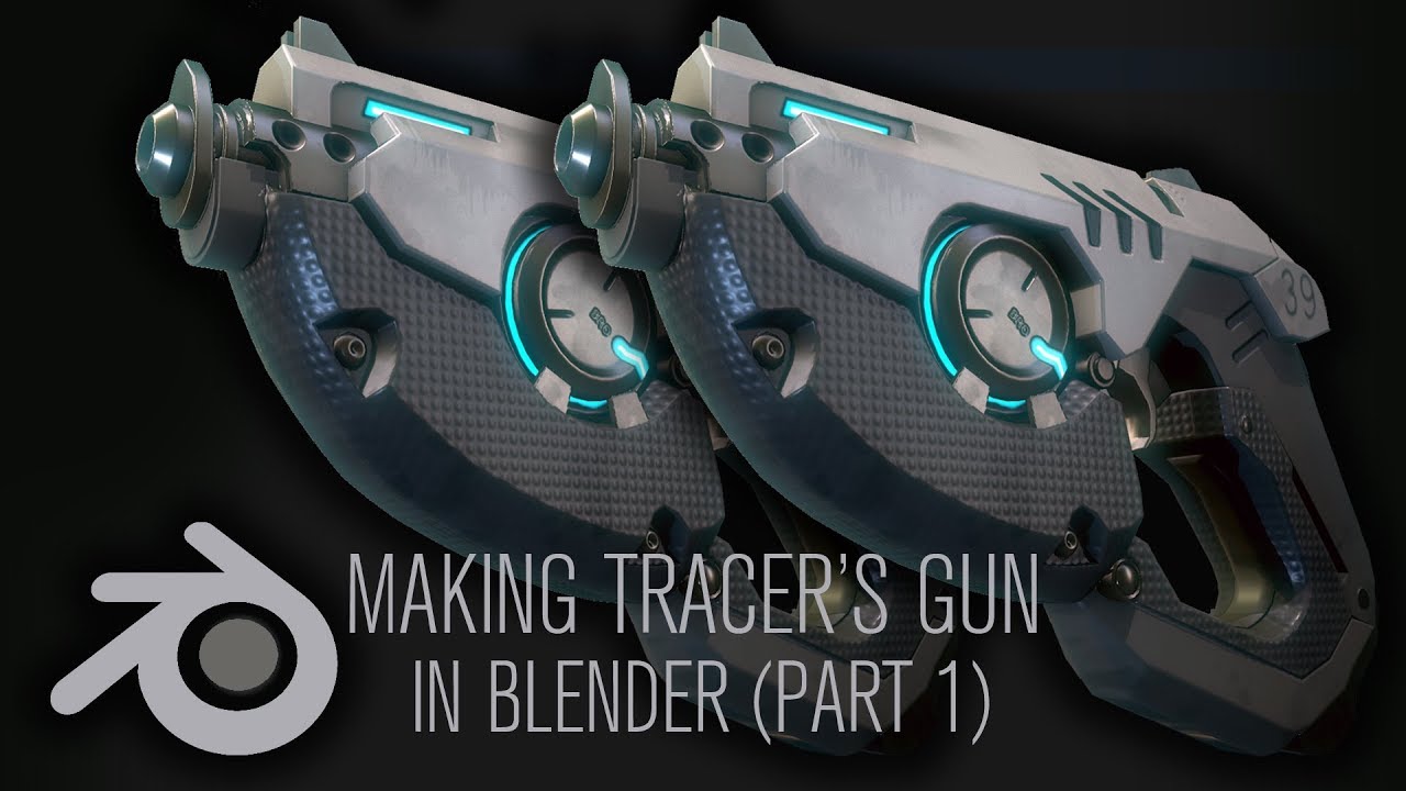 Making Tracer's Gun from Overwatch in Blender - YouTube