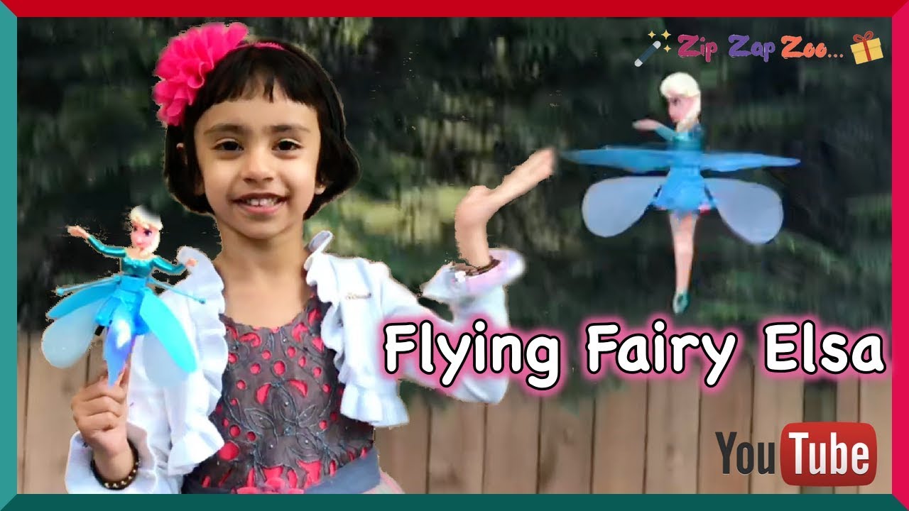 Dream Toy Princess Flying Fairy Elsa | Zip Zap Zoo - YouTube