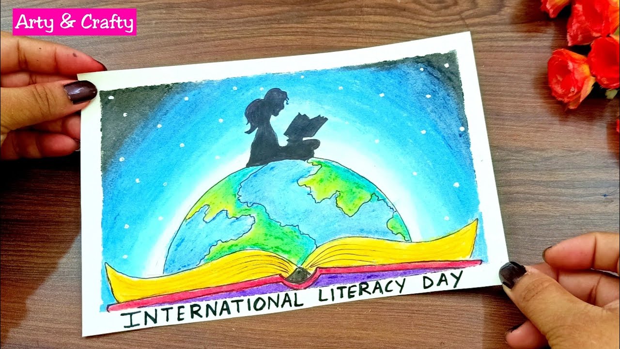 How To Draw International Literacy Day Poster For Beginners step By how-to-draw-international-literacy-day-poster-for-beginners-step-by