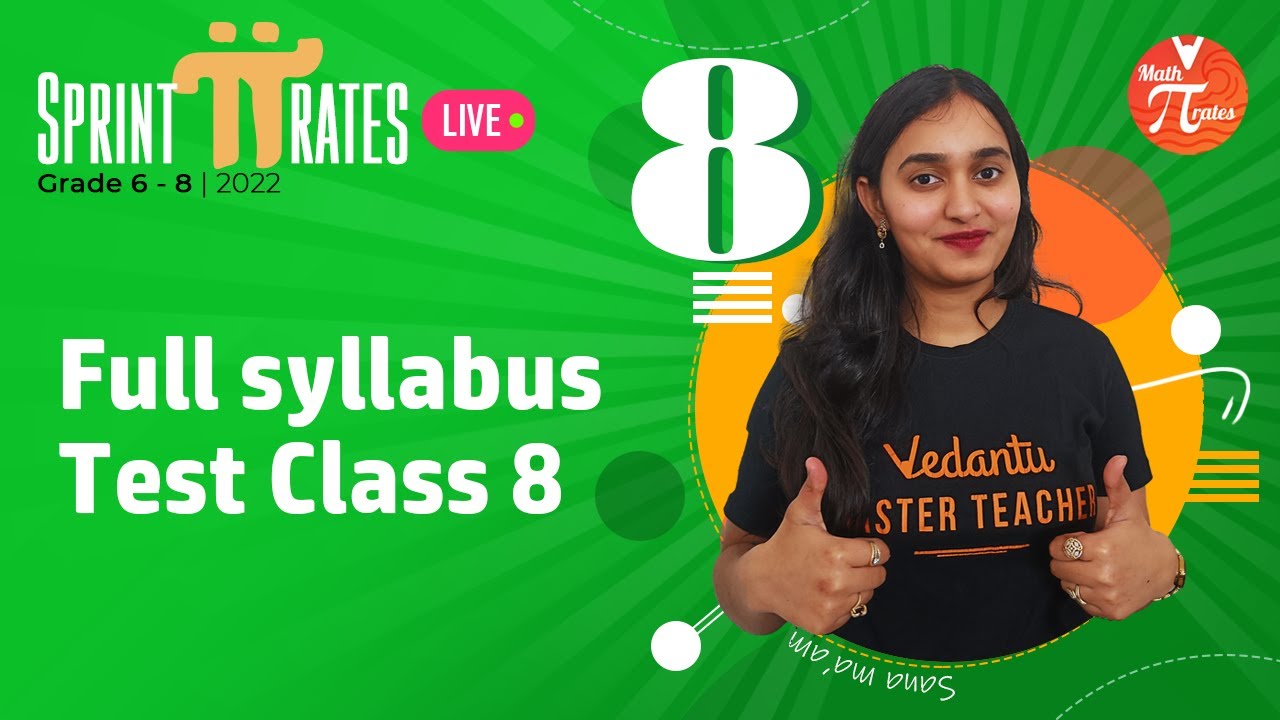 Class 8 Full Syllabus Test💥 | Class 8 Maths Revision | Exam Preparation ...
