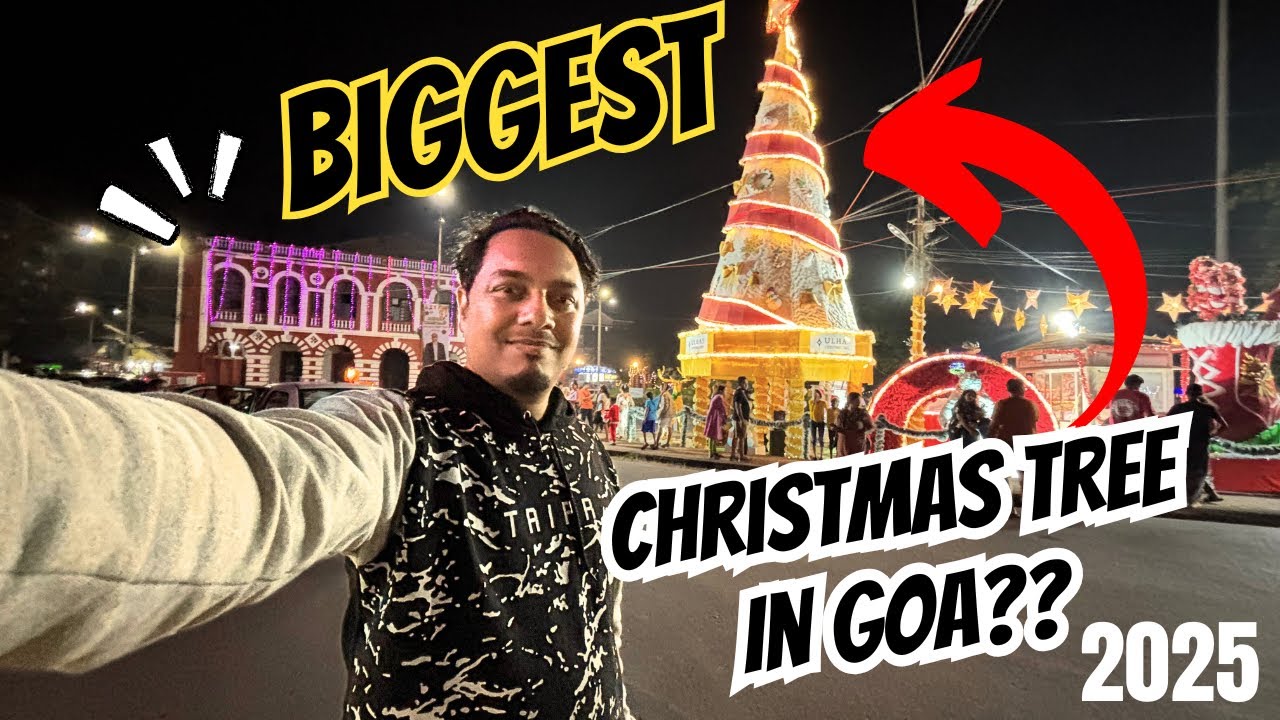 BIGGEST CHRISTMAS TREE IN GOA 🎄 | Goa Christmas 2025 - YouTube