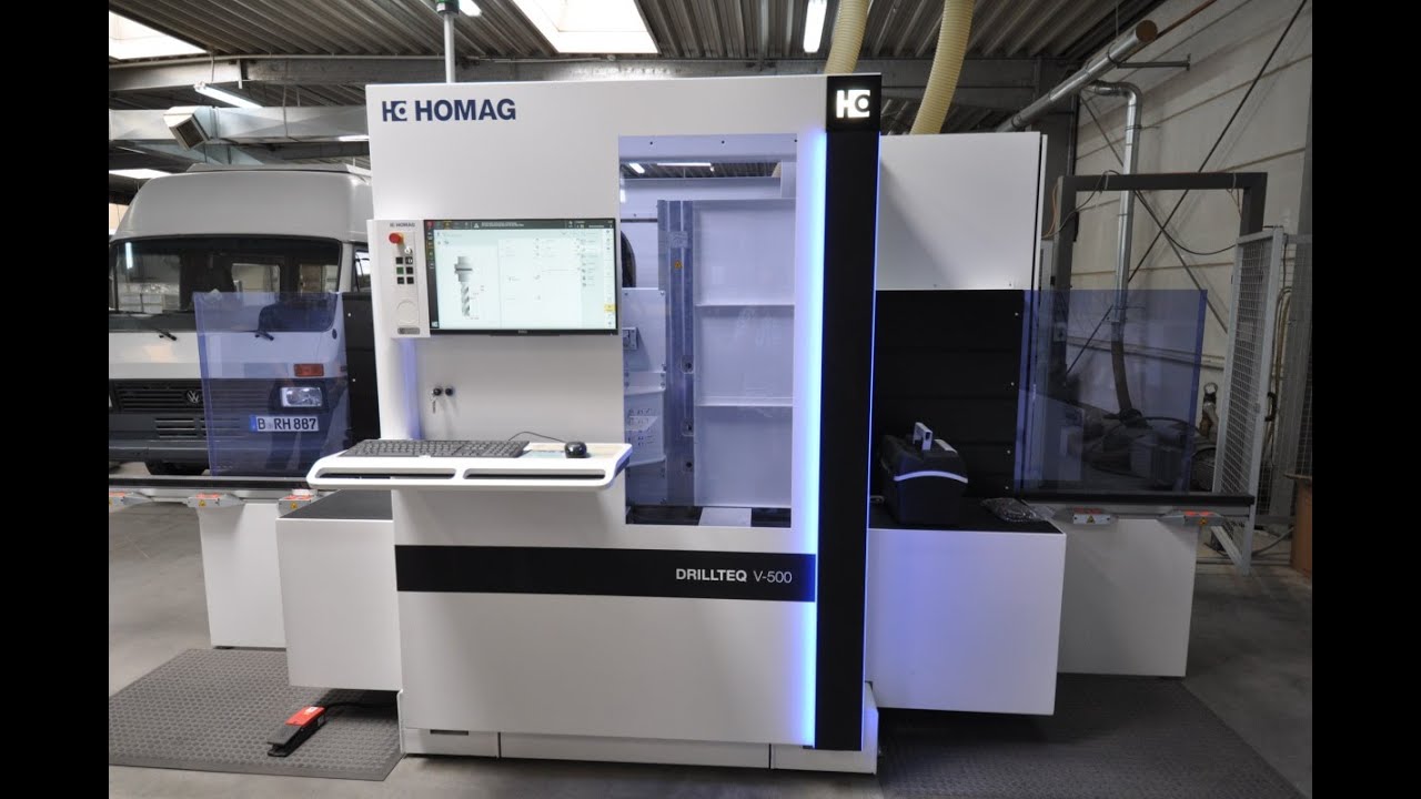Homag Drilltec V 500 SD 480p - YouTube