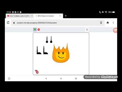 How To Make Firey From BFDI On BFDI Maker On Scratch - YouTube
