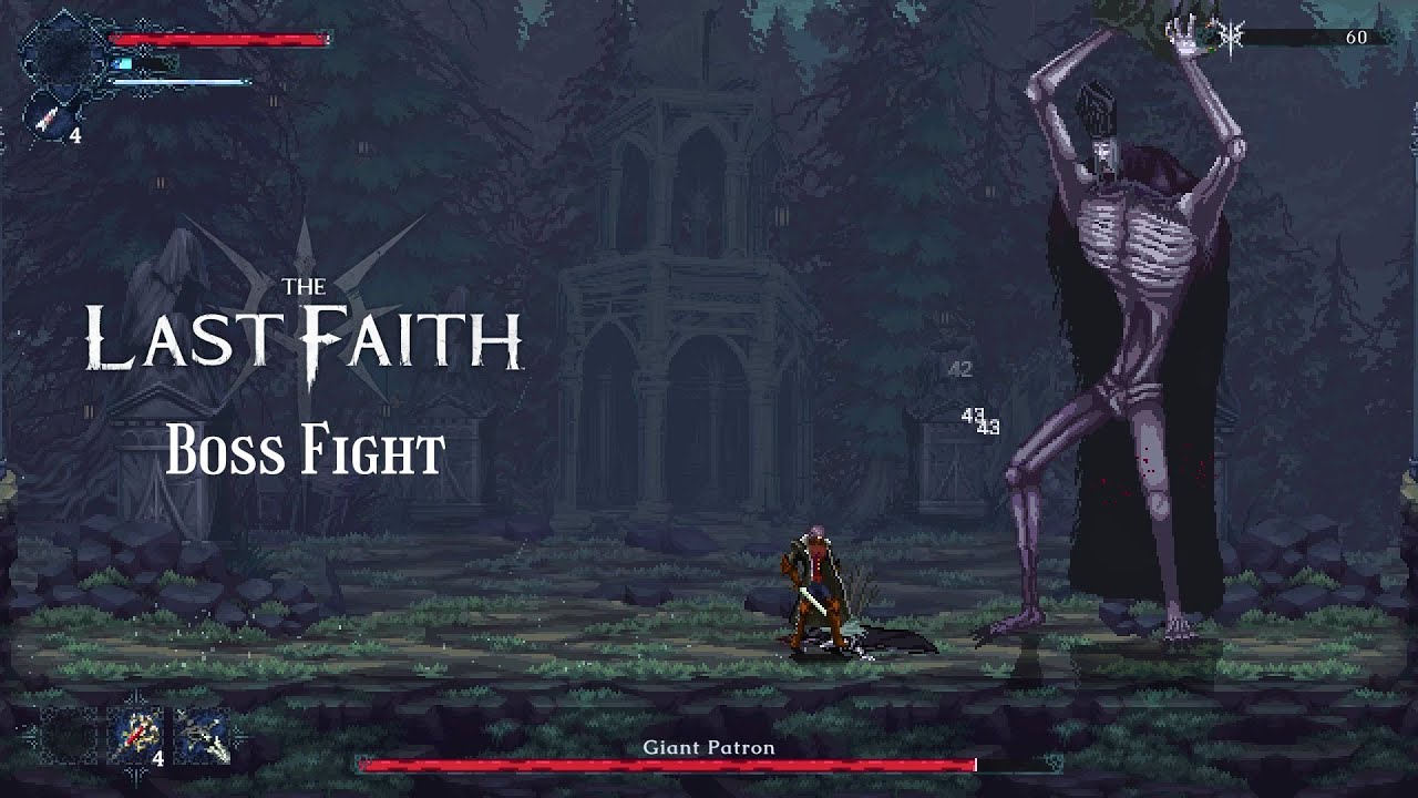 The Last Faith First Boss Fight Gameplay | Giant Patron | Boss 1 - YouTube