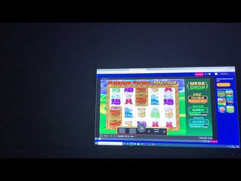 New slot , rainbow riches , pots of gold , mega drop - YouTube