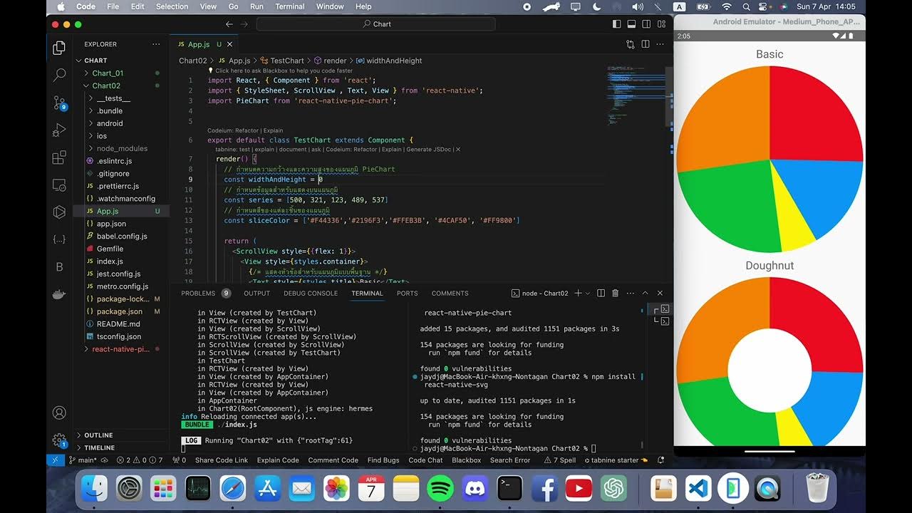 CPE451 64026824 : React native-pie-chart - YouTube