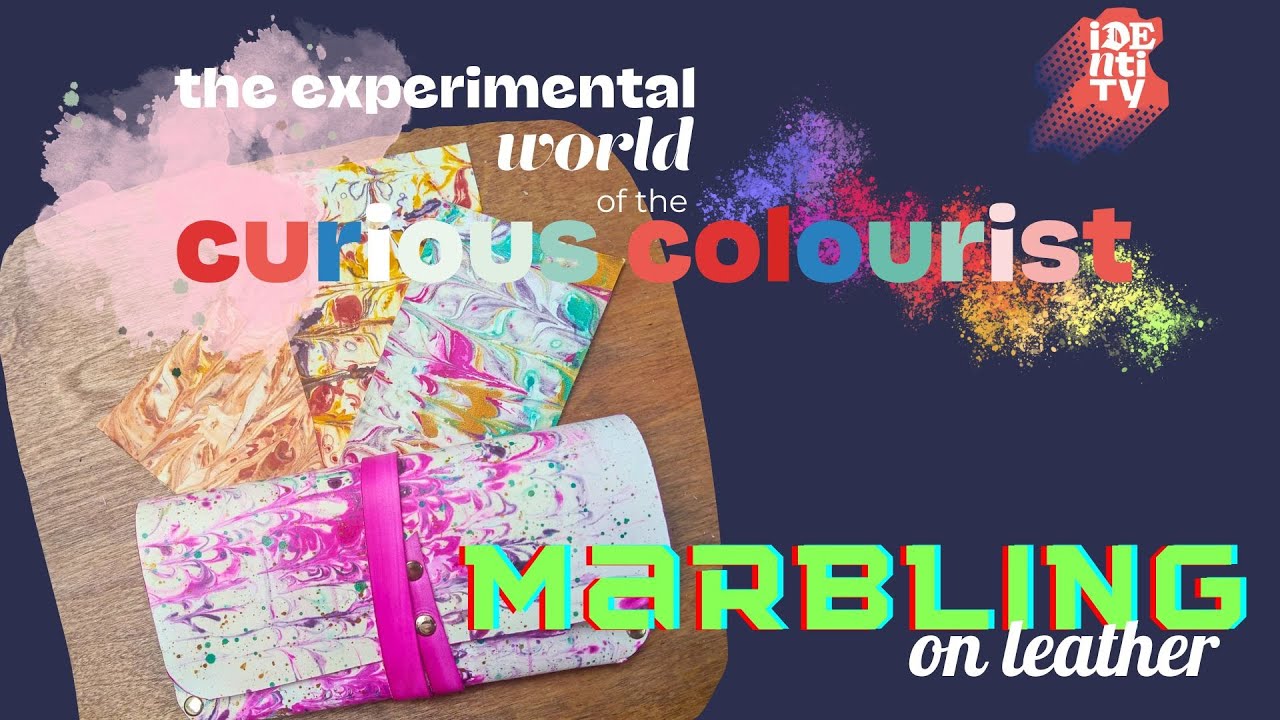 Marbling on Leather - YouTube