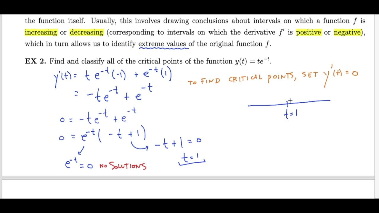 Differential Equations :: Differentiation and Integration Review - YouTube