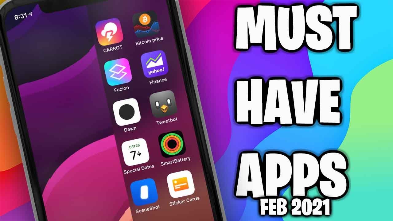 TOP 10 MUST HAVE iPHONE APPS FOR FEBRUARY 2021 - YouTube