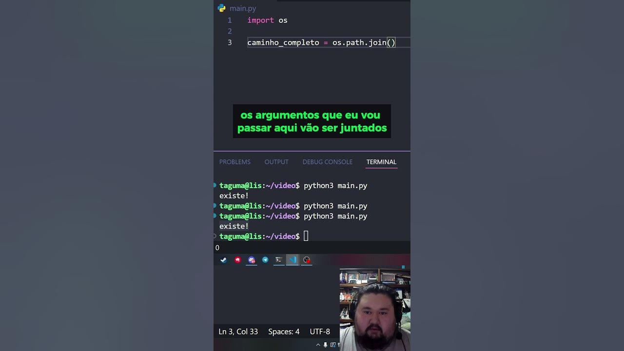 Maneira Correta De Usar Path No Python Aprenderpython Cienciadedados Python Youtube