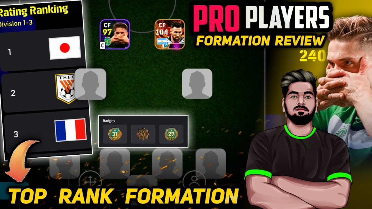 Pro Players Formation Review😱 EFOOTBALL 25 | Why All Top Ranked Players ...