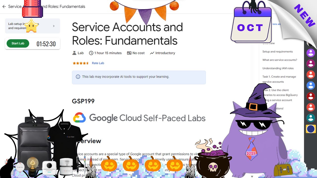 Service Accounts and Roles: Fundamentals | #2025 | #GSP199 |#qwiklabs ...