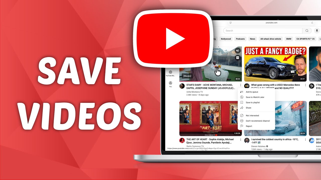 How to Save a Video on YouTube PC - YouTube