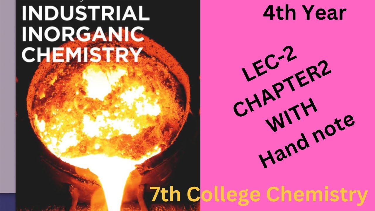 INORGANIC PROCESS INDUSTRIES LECTURE 2 CHAPTER 2| 7TH COLLEGE 4TH YEAR ...