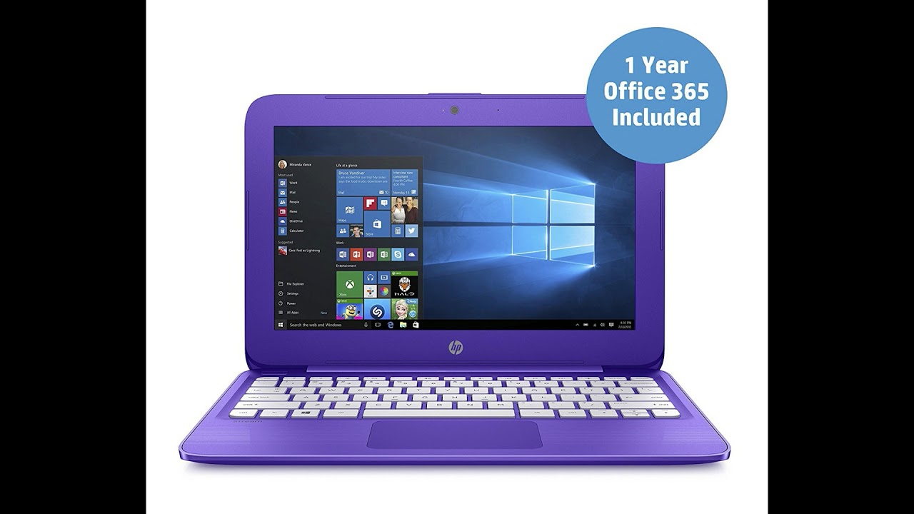 HP Stream 11-y002na 11.6-inch Laptop (Violet Purple) - YouTube