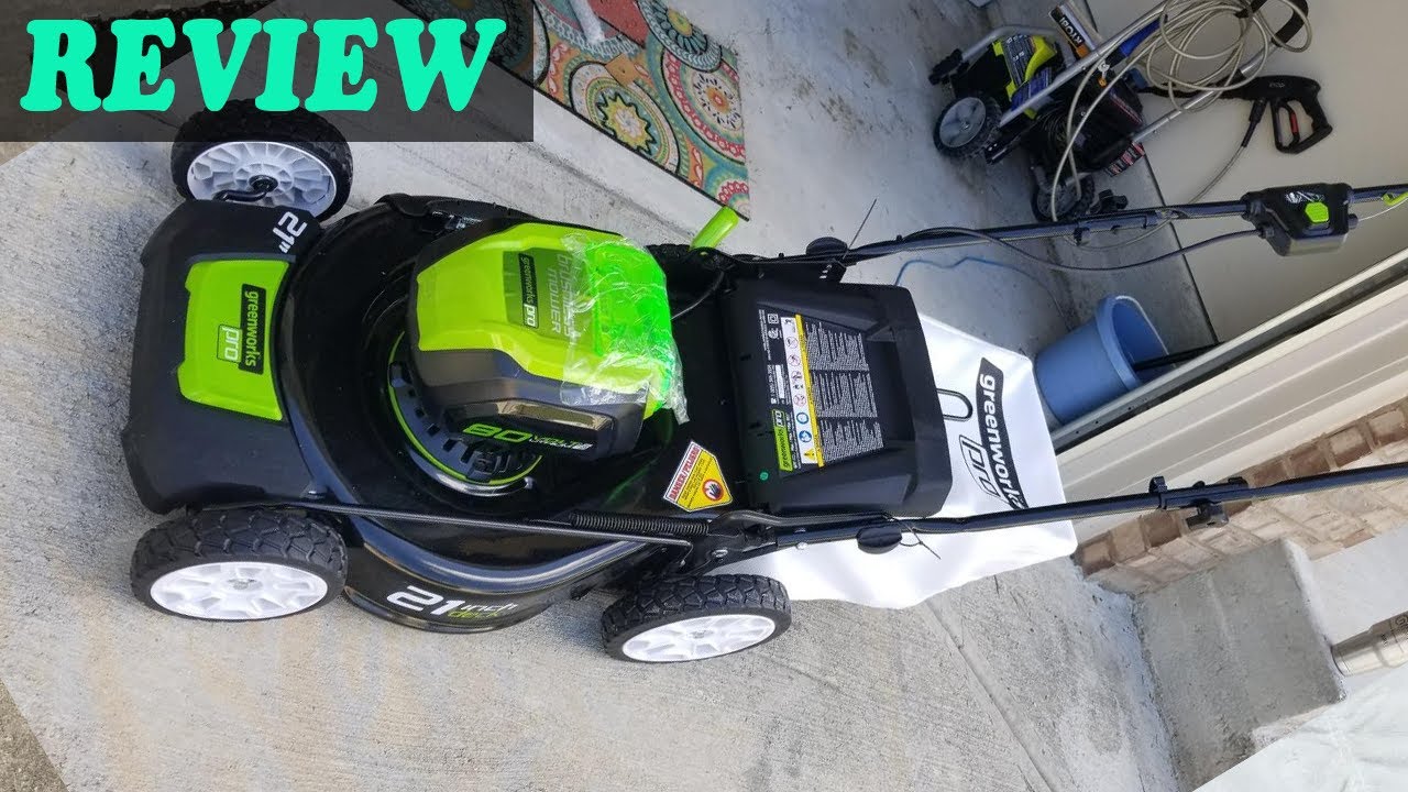 Review Greenworks PRO 80V Cordless Lawn Mower 2019 - YouTube