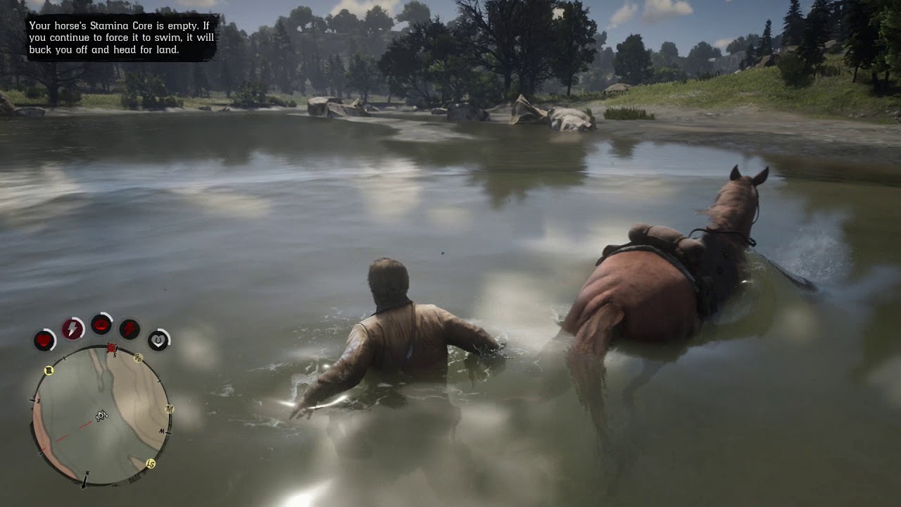 Red Dead Redemption 2 Swimming Gameplay! Xbox One S - YouTube