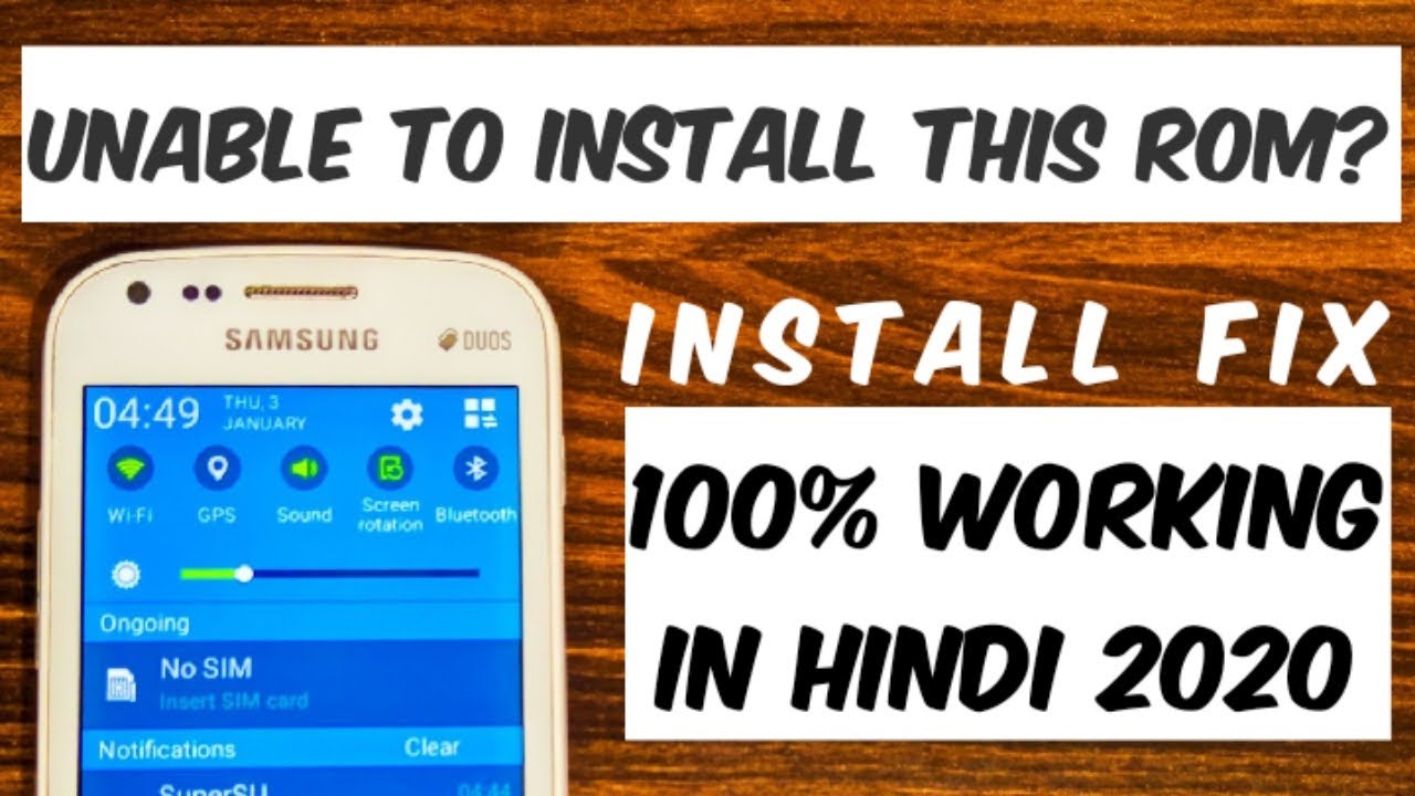 Best Stable Custom Rom Install Problem Fix||100% working in Hindi 2020 ...