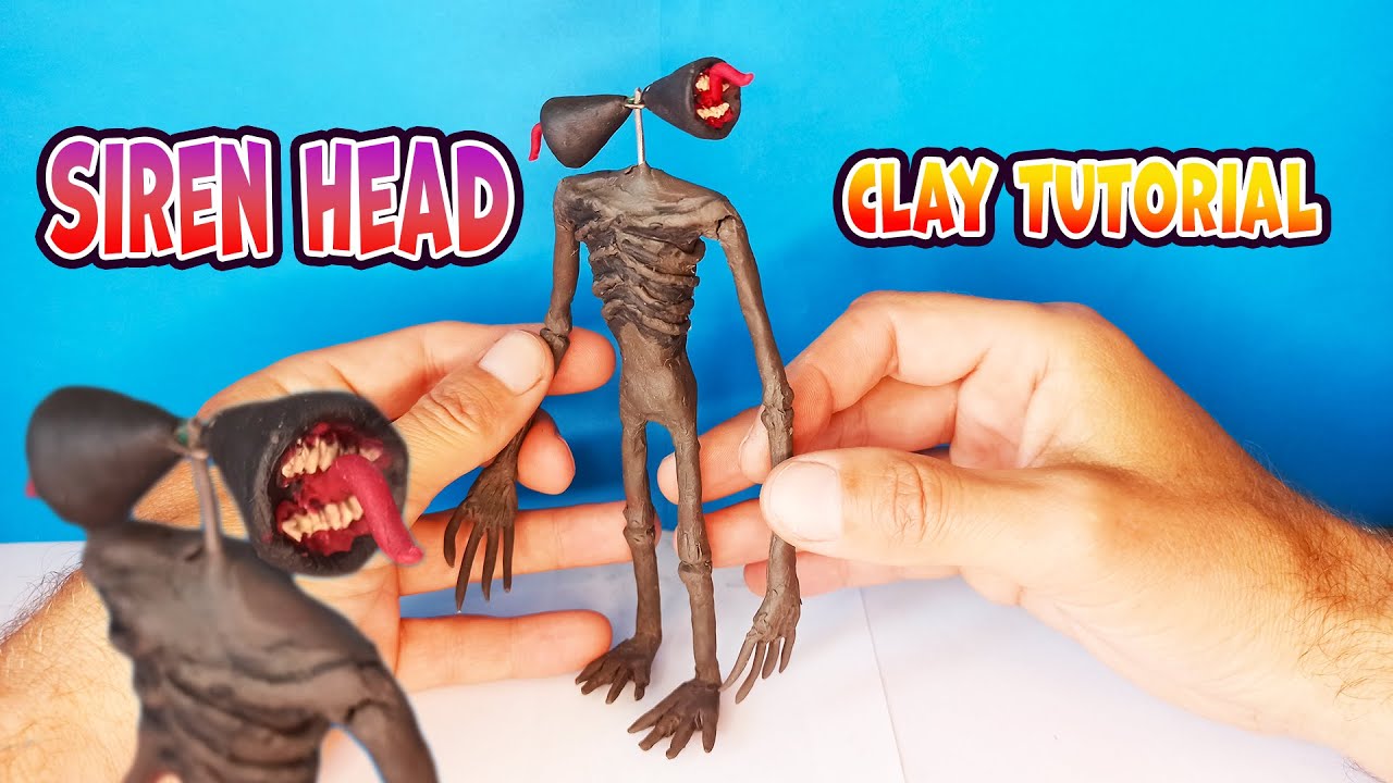 Creepy SIREN HEAD with Modeling Clay | Trevor Henderson's creatures ...
