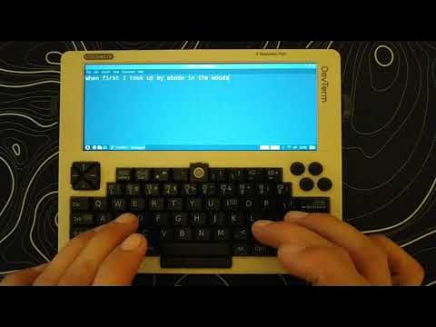 Typing on the ClockworkPi DevTerm - YouTube