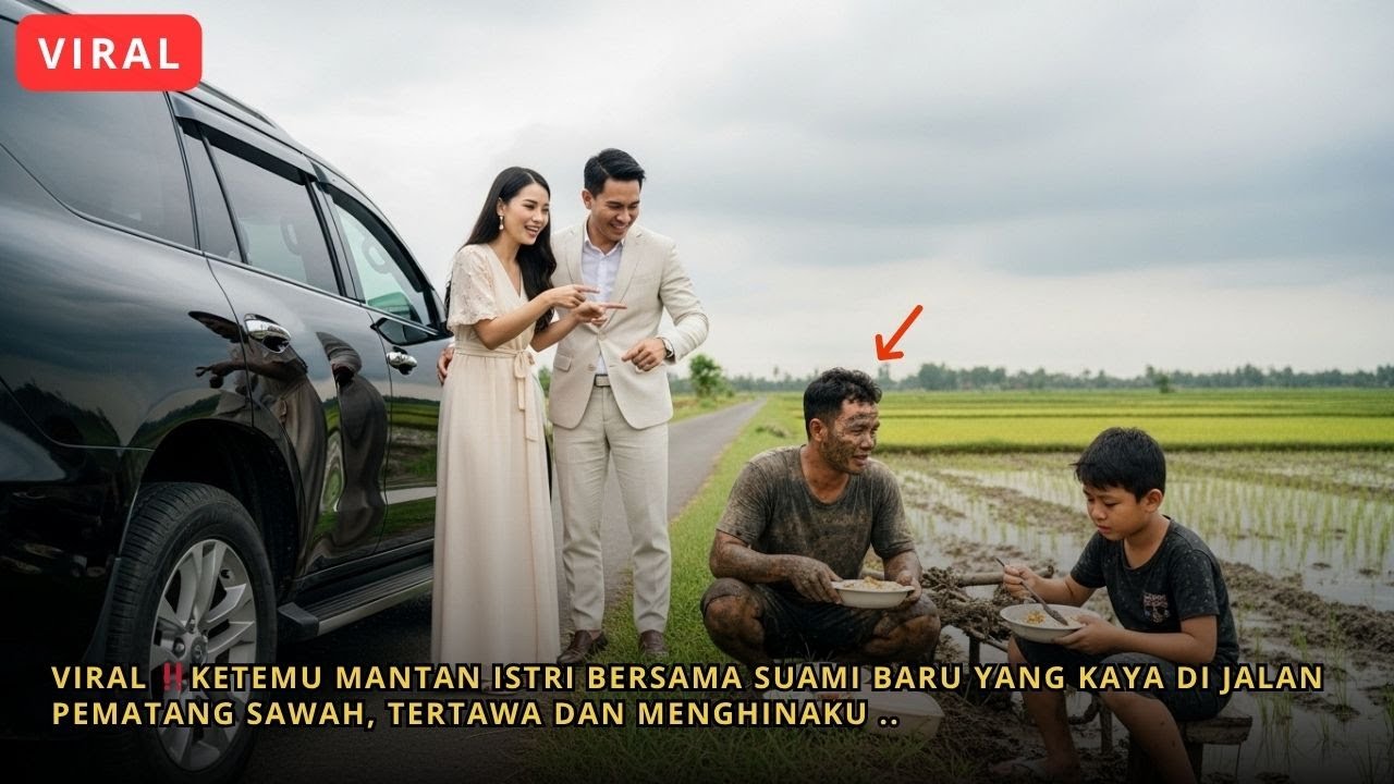 ketemu mantan istri bersama suami baru yang kaya di jalan pematang ...