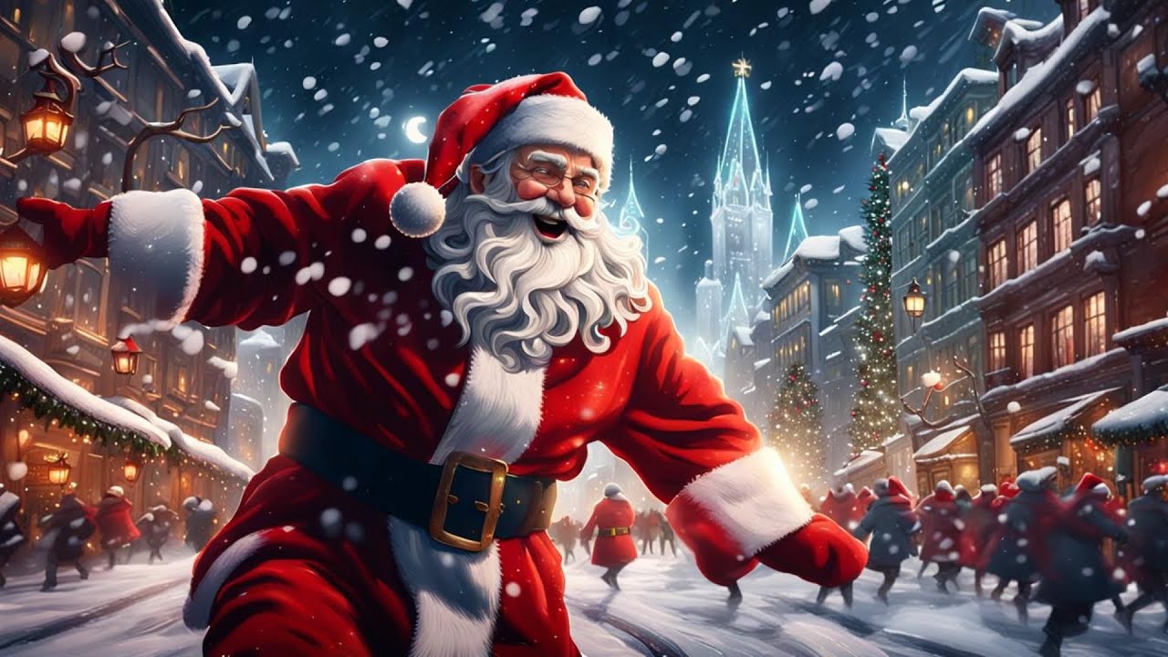 4K Santa Street Dance - YouTube