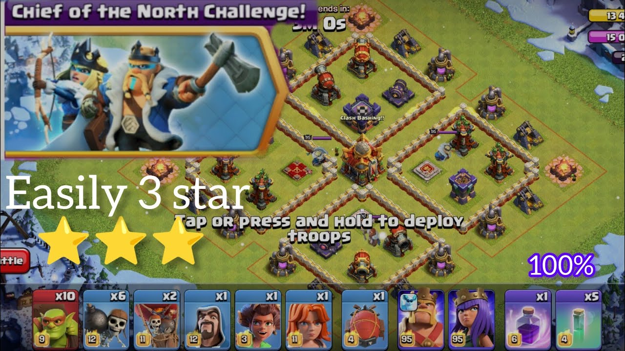 how to complete the Chief of the North Challenge in clash of clans ...