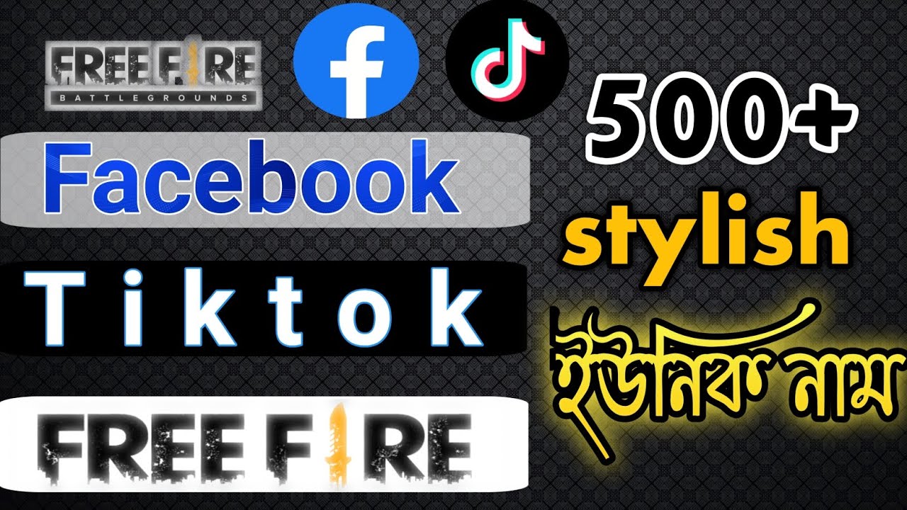 500+ Unique Name Designs for Facebook, TikTok, and Free Fire | Best ...