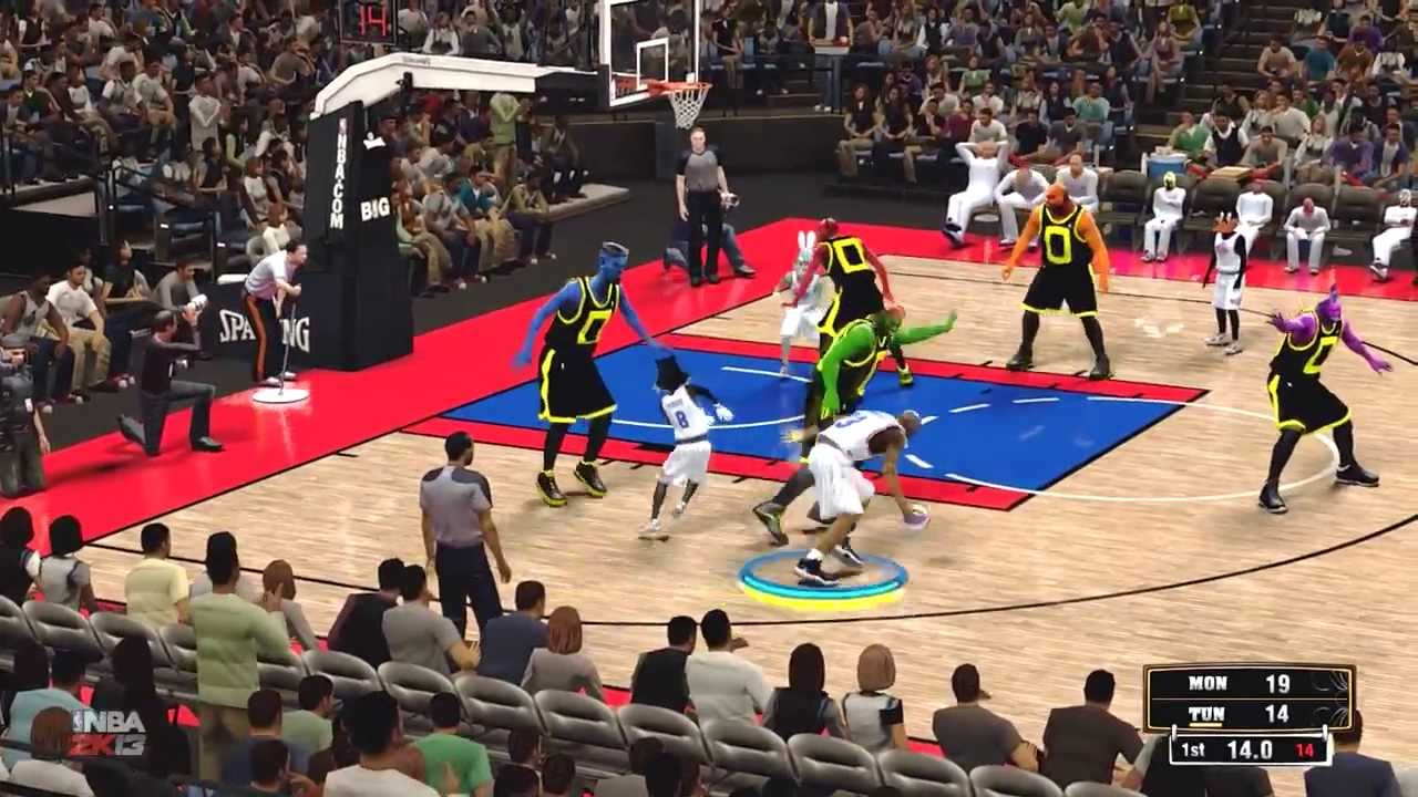 NBA 2K13 PC (Space Jam Mod) Gameplay - YouTube