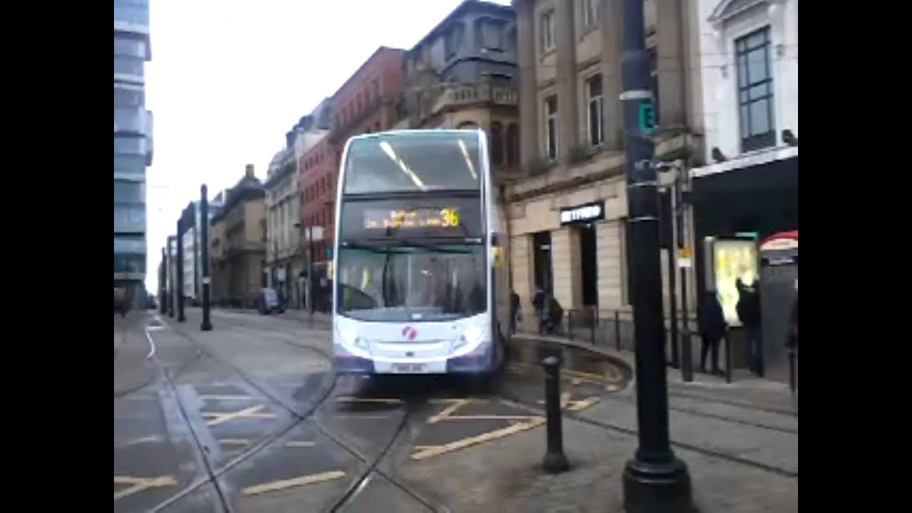 First bus Enviro 400 33704 SN12 AHL 0n 36 To Bolton At Manchester ...