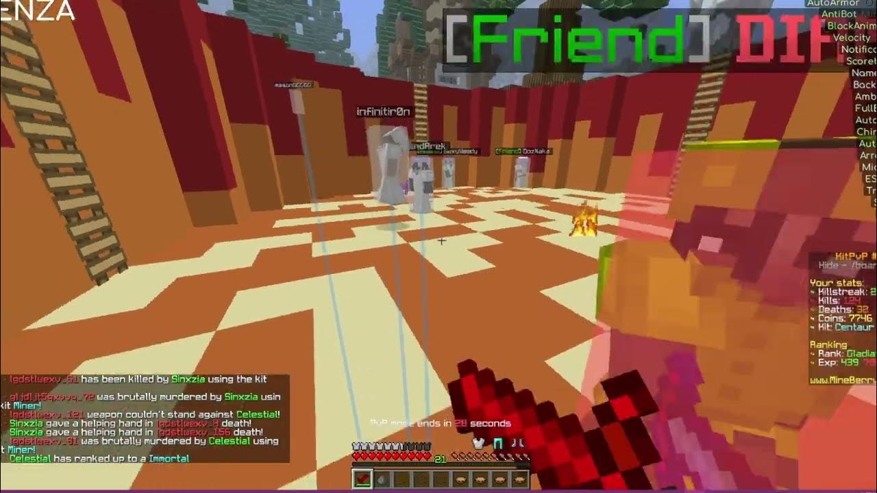 Botting mineberry with ppl (free minecraft botter) - YouTube