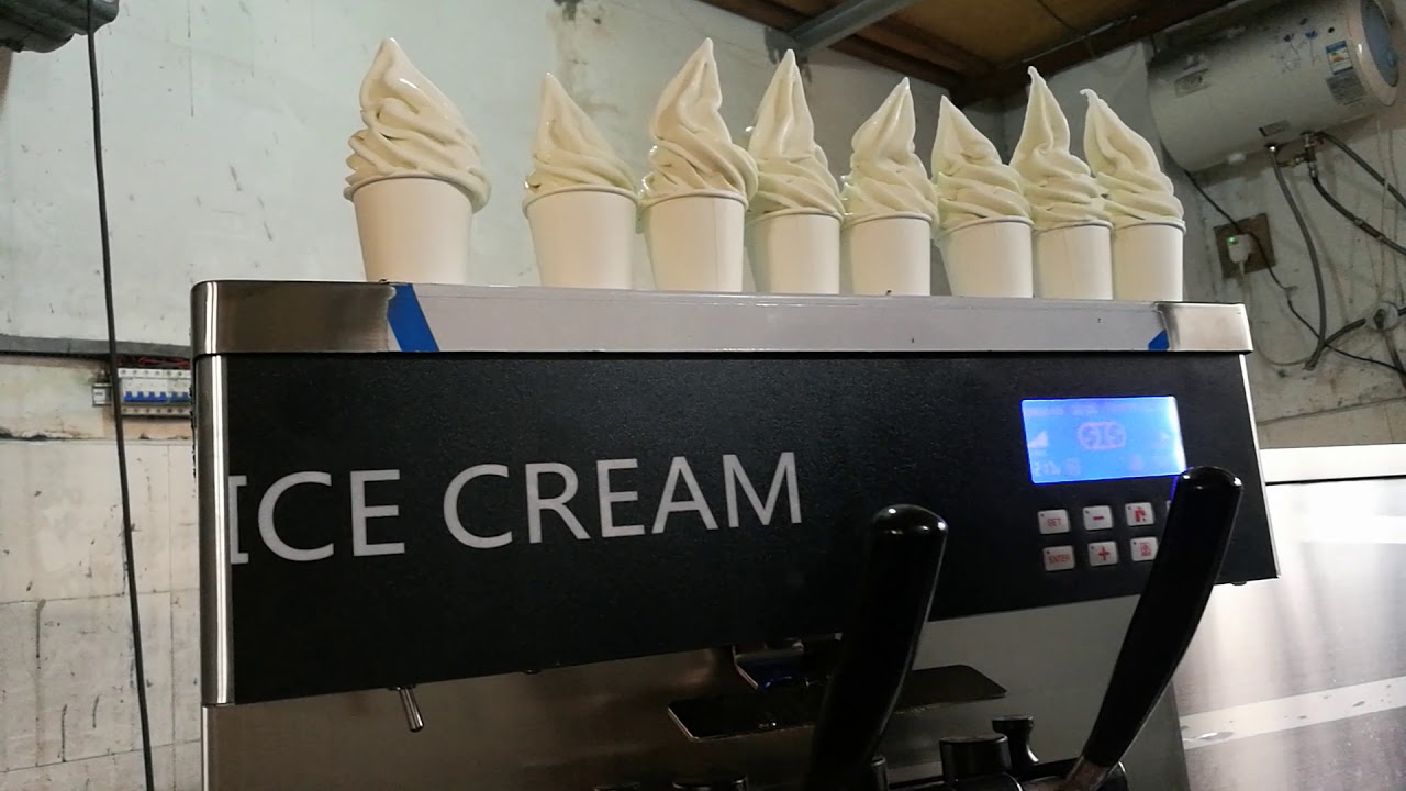 Test Video of B36T Soft Ice cream machine - YouTube