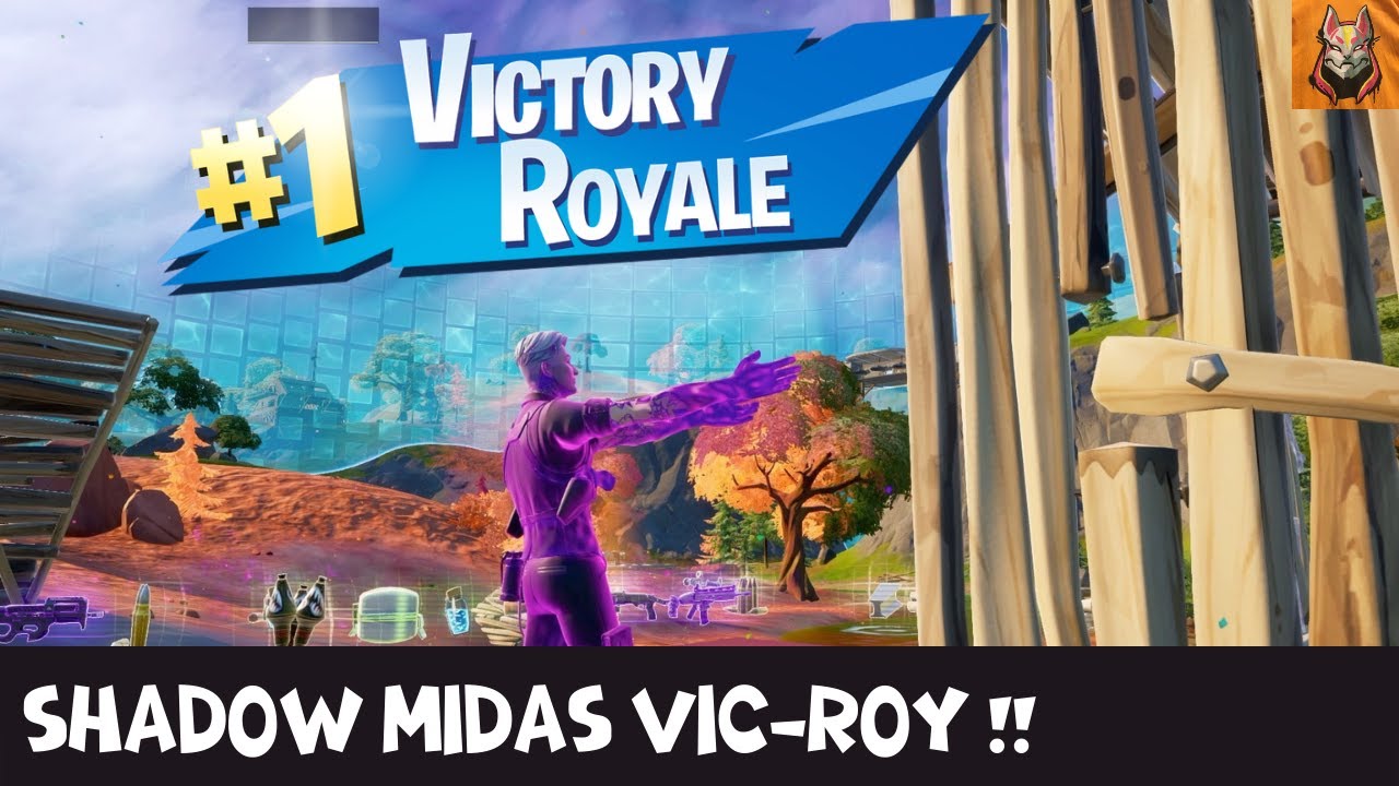 SHADOW MIDAS GAMEPLAY! VICTORY ROYALE! FORTNITE - No Commentary - YouTube