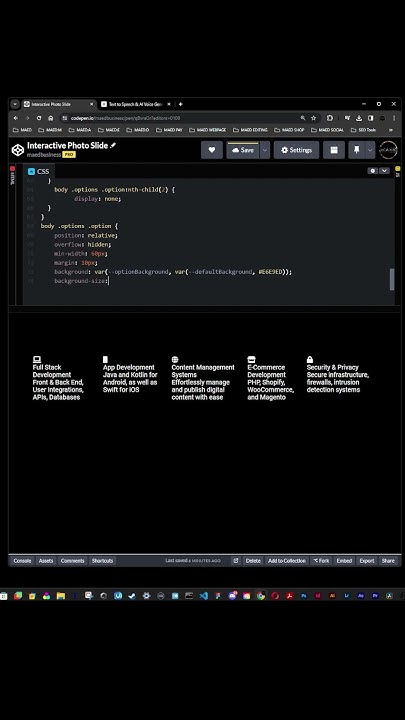 Interactive Photo Slider 👩🏽‍💻 #CodeWithMe #CSS #HTML #JavaScript - YouTube
