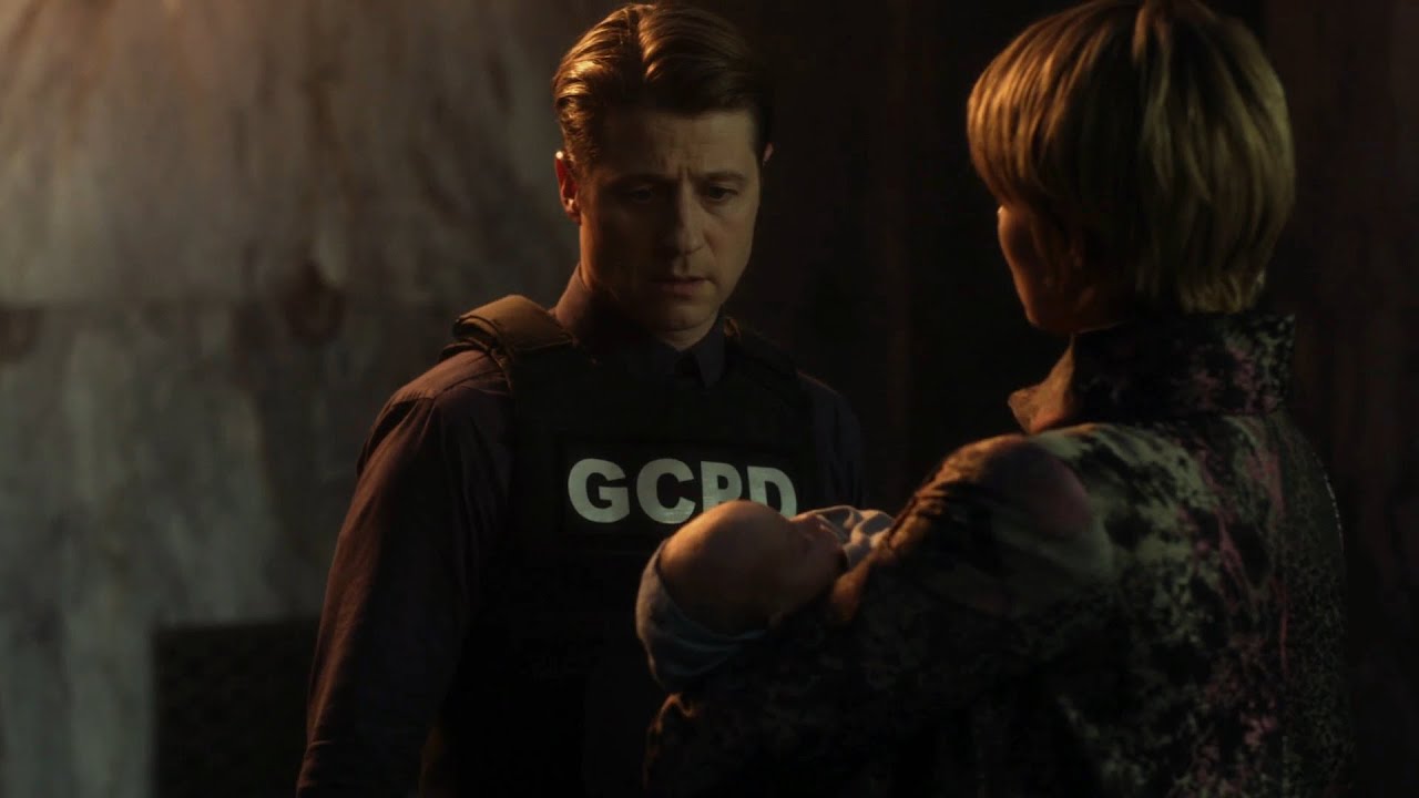Jim Gordon Holds His Baby "Barbara Gordon" (Gotham TV Series) - YouTube