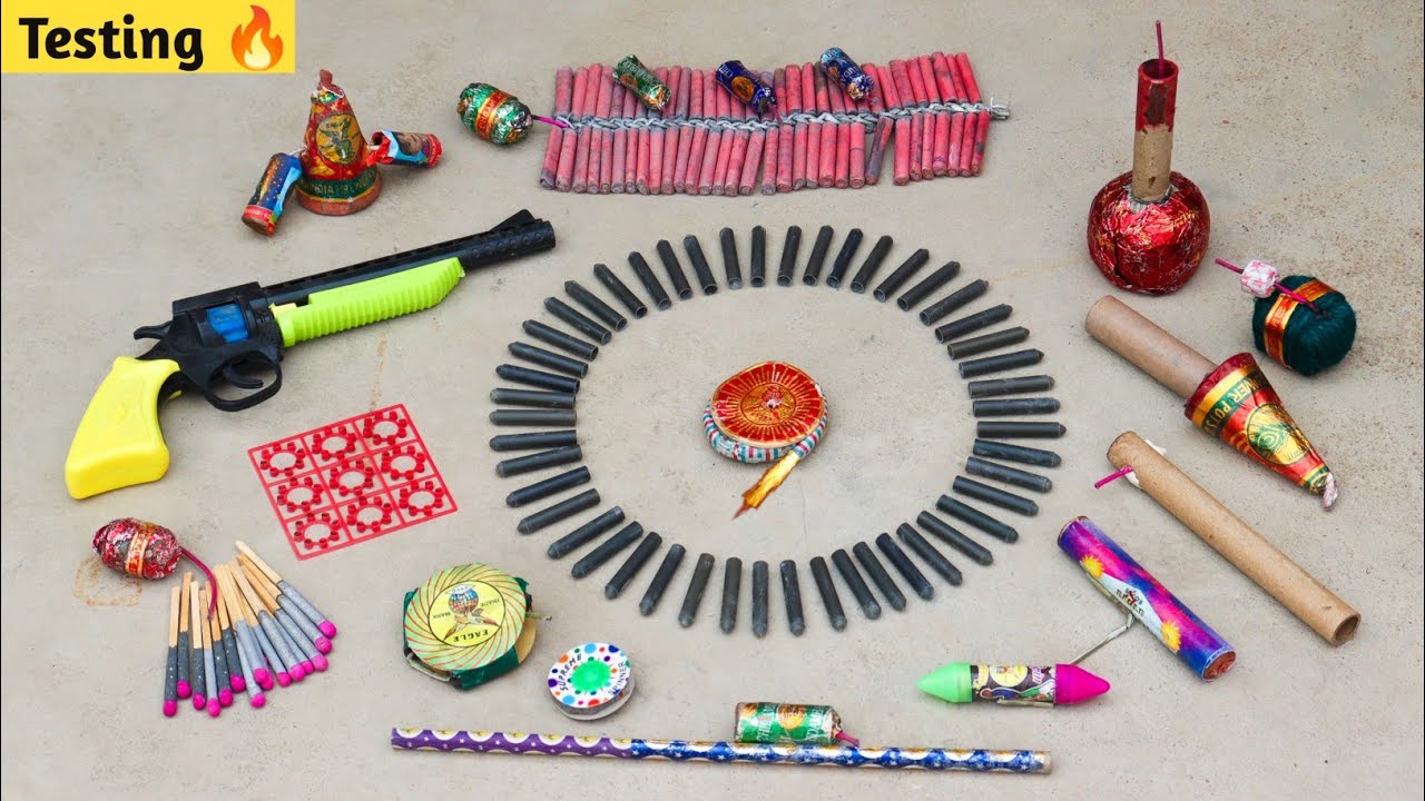 Diwali Fireworks Testing 2024 | Diwali Patakhe ki video | Diwali Gun ...