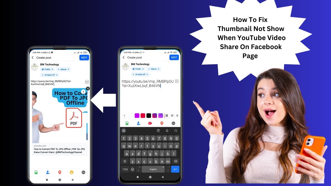 How To Fix Thumbnail Not Show When YouTube Video Share On Facebook ...