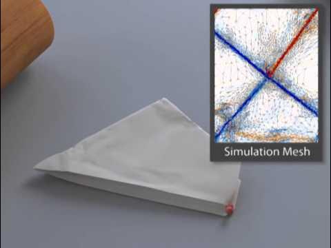 Folding and Crumpling Adaptive Sheets, SIGGRAPH 2013 - YouTube