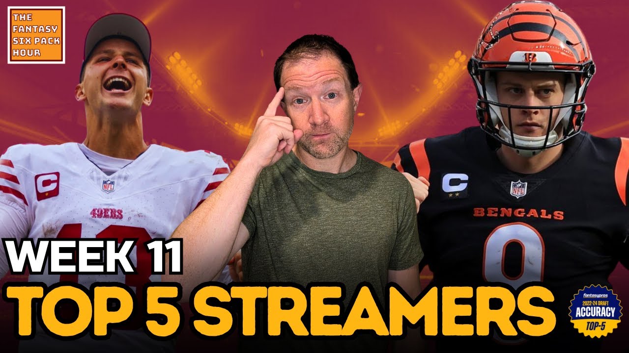 Week 11 Fantasy Football Rankings: MUST-KNOW Top 5 Streamers - YouTube