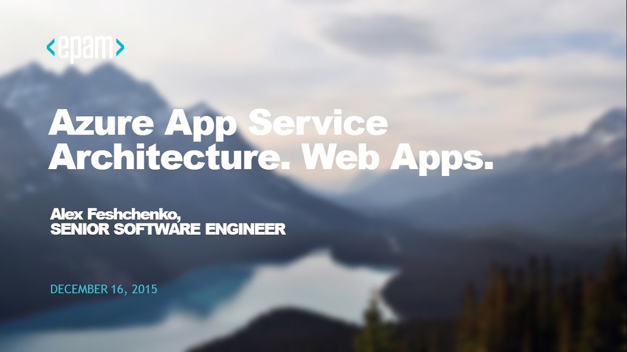Azure App Services. Web Apps. - YouTube