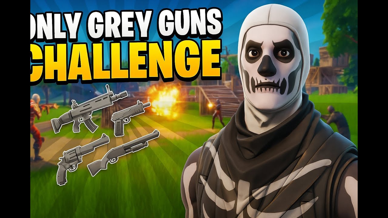 “Winning Fortnite With ONLY GREY Guns – Insane Challenge!”? - YouTube