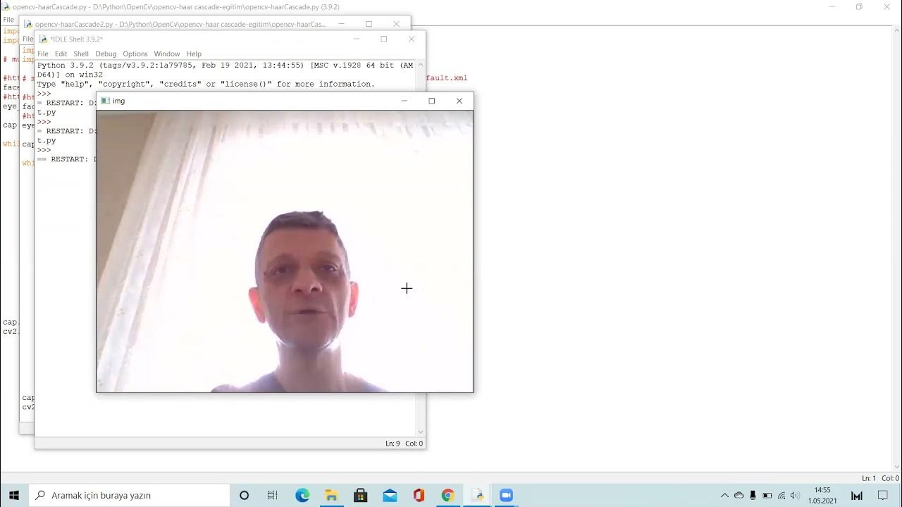 Python ve OpenCv Eğitimi Ders 7: Haar Cascade ve OpenCv ile Yüz ve Göz Tanıma - YouTube