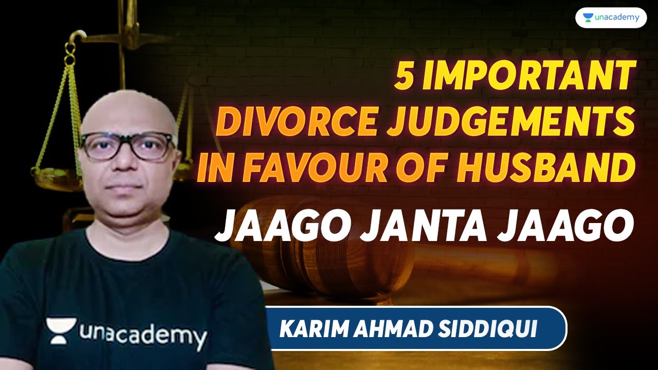 5 Important Divorce Judgements In Favour Of Husband | Karim Siddiqui | Lets crack Judiciary ...