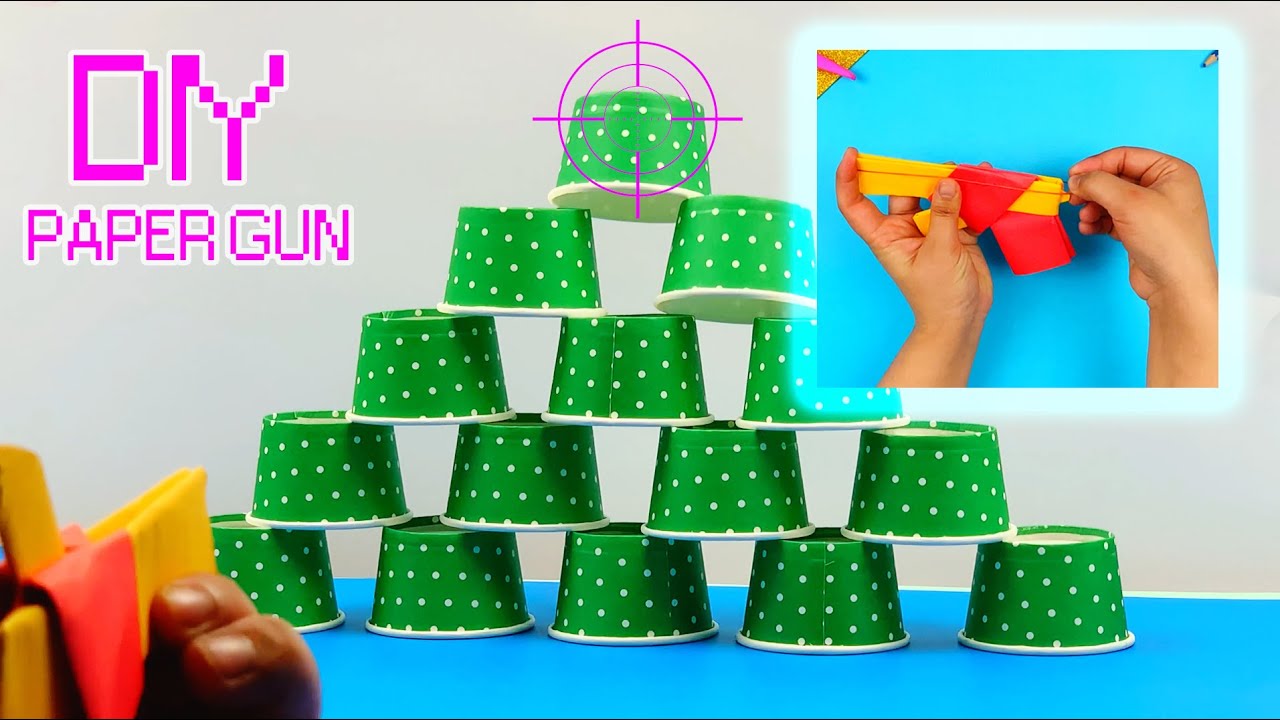 Amaze Your Kids with this Super Fun Paper Gun! 🔫 DIY Origami Tutorial ...