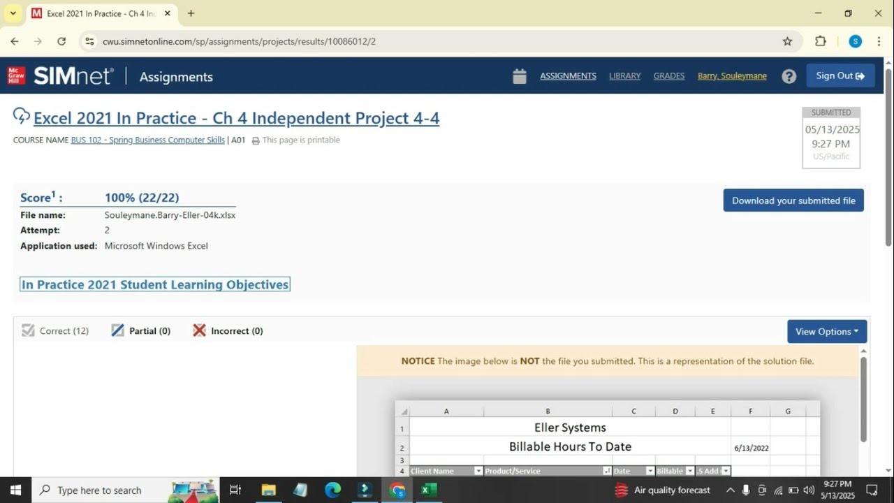 Excel 2021 In Practice - Ch 3 Independent Project 4-4 | Step-by-Step ...