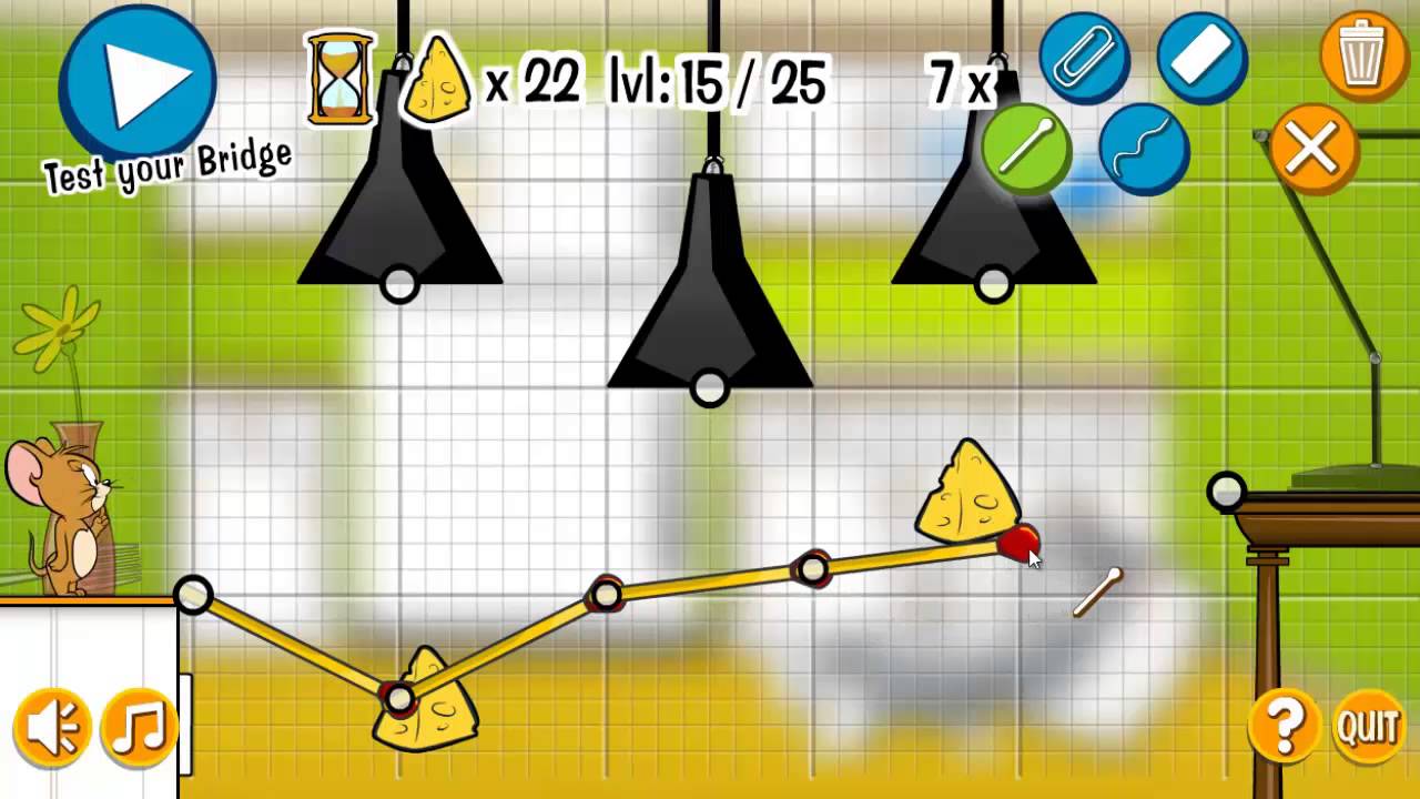 Tom And Jerry Cartoon Game - Tom And Jerry Rig A Bridge All Levels 1 To ...