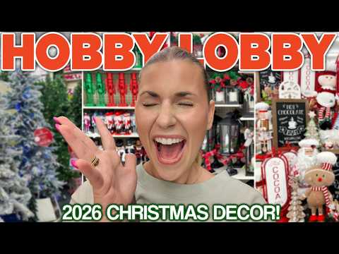 I CAN'T BELIEVE Hobby Lobby is already putting out CHRISTMAS DECOR! 🎄