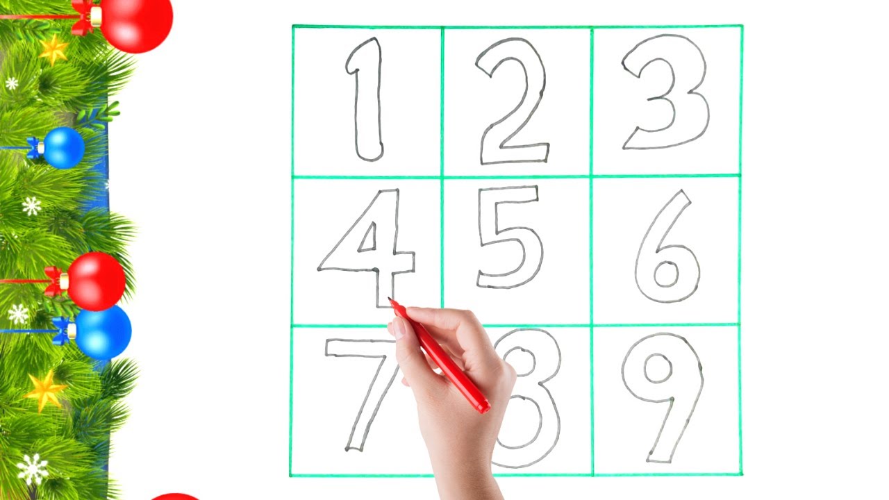 Learn to Counting 1 to 9 | 123 numbers |one two three, 1 से 100 तक ...