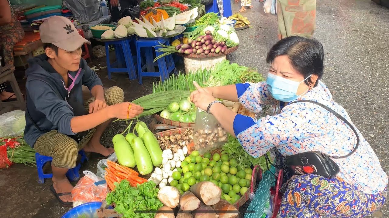 Traditional Morning Market & Breakfast Food In Yangon Myanmar 🇲🇲 - YouTube