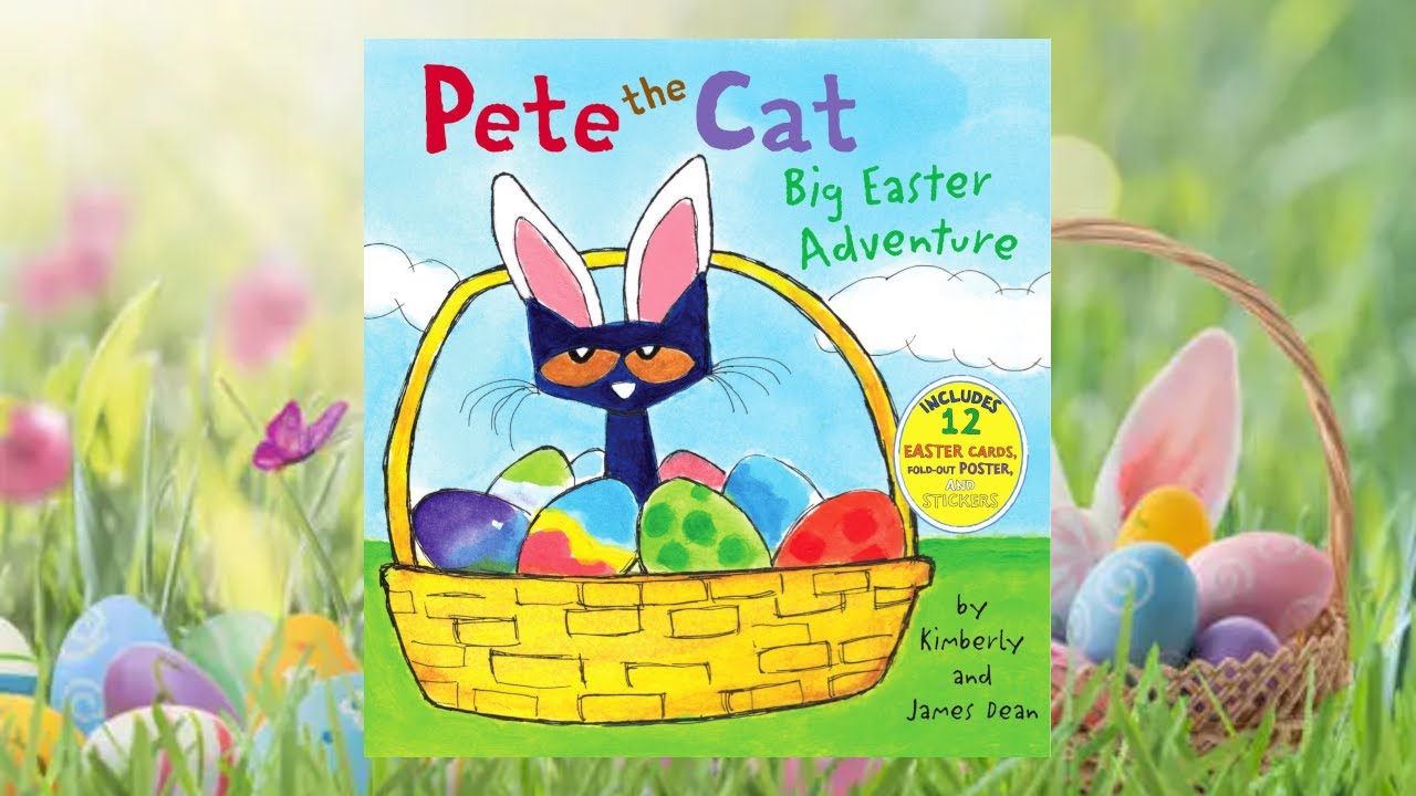Pete the Cat Easter bandit kids book read along - YouTube